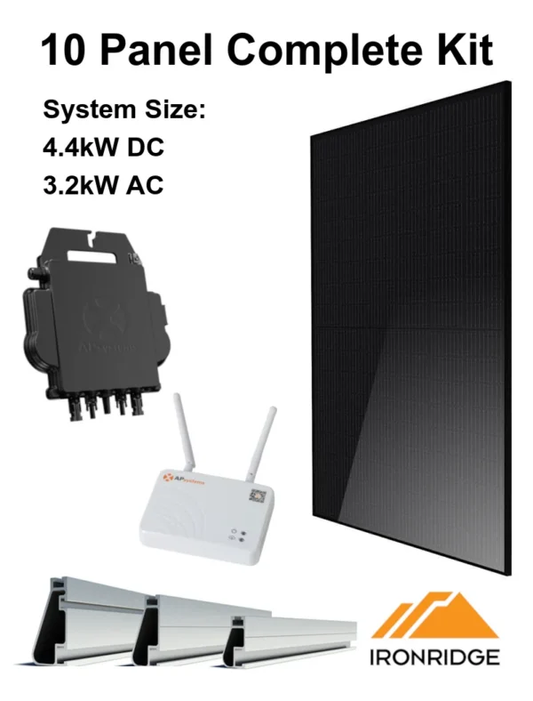 10 Panel (4.4kW) Complete DIY Solar Kit - Solar Circle Cooperative