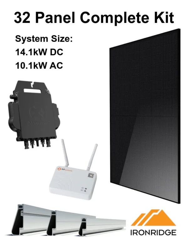 32 Panel (14.1kW) Complete DIY Solar Kit - Solar Circle Cooperative